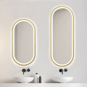 Zrcadlo Zeta Gold LED Rozměr: 60 x 150 cm