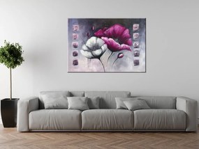 Gario Ručně malovaný obraz Namalované máky Rozměry: 100 x 70 cm