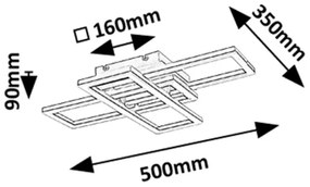 Rabalux 71394 - LED Stm. stropní svítidlo MERENI LED/40W/230V 3000-6500K + DO
