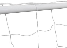 Fotbalové branka se sítí 182 x 61 x 122 cm ocelová bílá - Default Title