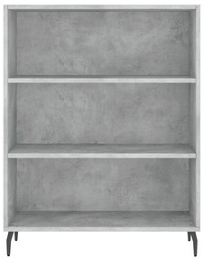 Skříň highboard betonově šedá 69,5x34x180 cm kompozitní dřevo,  3196087