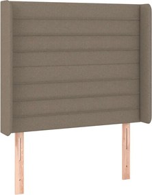 Box spring postel s matrací a LED taupe 90x190 cm textil 3138361