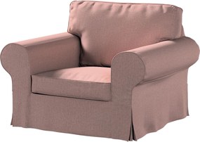 Potah na křeslo IKEA Ektorp barva růžová látka pletený vzor