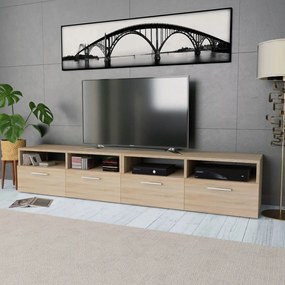 Tv Skříňky 2 Ks Kompozitní Dřevo 95 X 35 X 36 Cm Bílé Dub