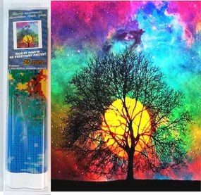 NORIMPEX Diamantové malování Barevný západ slunce / 30x40 cm