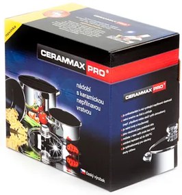KOLIMAX - české nerezové nádobí Rendlík s poklicí KOLIMAX CERAMMAX PRO STANDARD - granit černý, 26 cm, 4,5 l