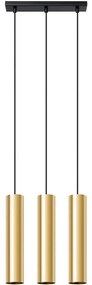 Sollux SL.1201 - Lustr na lanku LAGOS 3xGU10/10W/230V zlatá