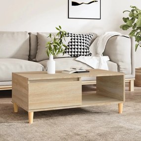 vidaXL Konferenční stolek 90 x 50 x 36,5 cm kompozitní dřevo [821044] Barva: bílá s vysokým leskem