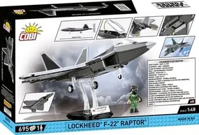 COBI 5855 Armed Forces Lockheed F-22 Raptor / 695 kostek / 1 figurka /