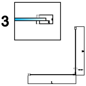 BPS-koupelny Čtvercový sprchový kout HYD-SK13A 80x80 černý/transparent + vanička HYD-OSV-SXL02A bílá