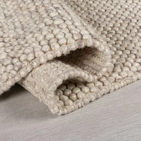 Flair Rugs, Ručně tkaný kusový koberec Minerals Light Grey, 80x150, béžová, chodba / předsíň