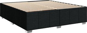 Box spring postel s matrací černá 180x200 cm textil 3285493