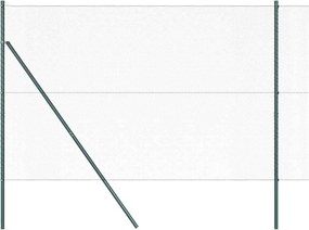 Hexagonální kotvení plotu 25 x 1,5 m Ocel potažená PVC Zelená 3352684