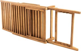 Zahradní lehátko masivní teak 316151