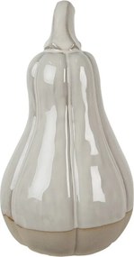 Béžová porcelánová dekorace dýně Pumpkin XS - Ø 5*9 cm