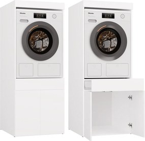 Skříňka na pračku nebo sušičku POLA TWIN 1S bílá