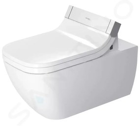 DURAVIT - Happy D.2 Závěsné WC pro bidetové sedátko SensoWash, Rimless, sWonderGliss, bílá (25505900001)