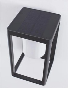 NV 9120621 Venkovní nástěnné svítidlo LOVETO antracitový hliník a akrylový difuzor LED 1.5W 3000K 3.7V 125st. IP65 solární / vypínač na těle / pohybový senzor - NOVA LUCE