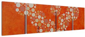 Obraz - Oranžový les (170x50 cm)