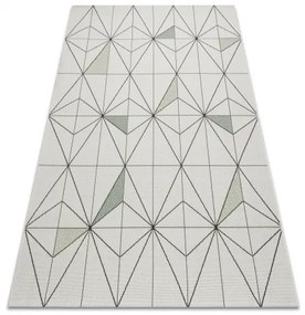 koberec COLOR 19447/062 SISAL Diamant trojúhelníky krémový velikost 200x290 cm | krásné koberce cz