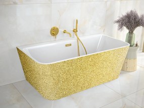 Besco Varya vana volně stojící 170 x 80 cm sifon chrom barva zlatá VANVARYA170G1 Koupelny Bernold