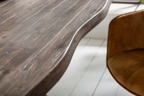 Noble Home Hnědý dřevěný jídelní stůl Genesis Vintage 200 cm