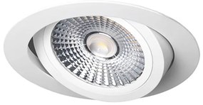 PANLUX Výklopný LED podhled VP COB bodovka 6W, kulatý bílý - teplá bílá