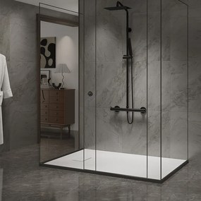 BPS-koupelny Obdélníková akrylátová sprchová vanička HYD-OSV-JUKO 120x80 bílá