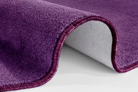 Hanse Home, Kusový koberec Nasty 101150 Purple kruh, 200x200 (průměr) kruh, fialová, chodba / předsíň