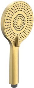 Sapho Ruční masážní sprcha, 3 režimy sprchování, průměr 120 mm, ABS/zlato mat SK879GB