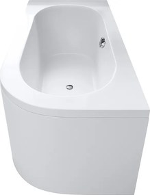 BPS-koupelny Akrylátová asymetrická vana s krycím panelem HYD-EBI140L 140x75 cm LEVÁ, bílá