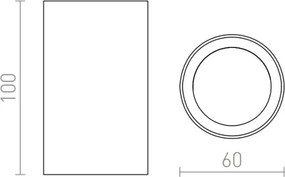 RED - Design Rendl - R12667 - Bodové svítidlo GAYA 1xGU10/35W/230V bílá