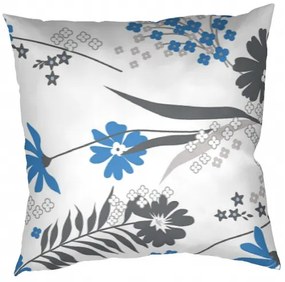 Dadka Povlak na polštář krep Agáta denim na bílém 40x40 cm