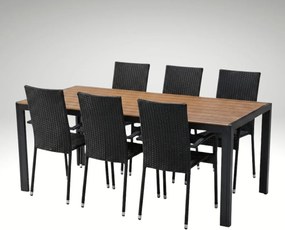 Vikio Zahradní set 190x90 pro 6 osob přírodní DT254-190P2