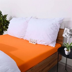 Prostěradlo oranžové jersey EMI: Dětské prostěradlo 60x120