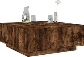 Konferenční stolek kouřový dub 100x100x40 cm kompozitní dřevo 3284053