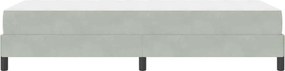 Postel s boxspringem s matrací Světle šedá 90 x 220 cm textil 3398773