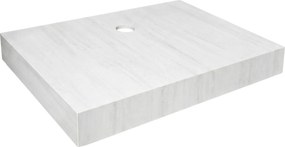 Rea Apollo, nástěnné obdélníkové umyvadlo s policí, 700x500x200mm, imitace kamene, KPL-U9994