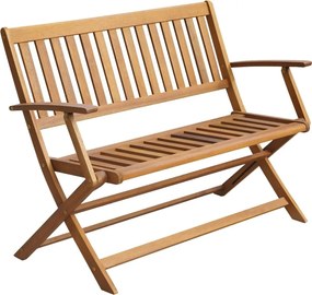 vidaXL Zahradní lavice s poduškou 120 cm masivní akáciové dřevo [3064243] Barva: antracitová