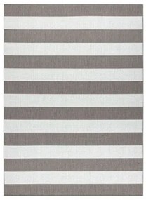 Koberec FLAT SISAL 48644686 Pruhy bílá béžový