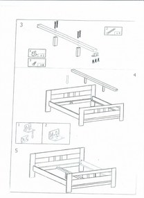 Via-nábytek Postel ANESTA masiv buk - vysoké čelo u nohou Povrchová úprava postele: Buk (lakovaný) Rozměry postele: 120 x 200