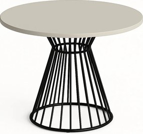 NW Kulatý jídelní stůl LESOTHO 2, 90 cm Barva/ dekor: Černá