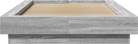 Rám postele s LED osvětlením šedý sonoma 75 x 190 cm kompozit 3281159