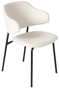 Designová jídelní židle Takuya bílá / černá