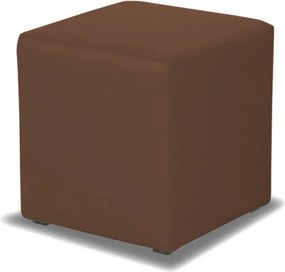 Taburet CUBE látka hnědá