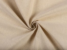 Biante Dekorační oválný ubrus Leona LN-161 Béžový/zlatý třpytivý 140x180 cm