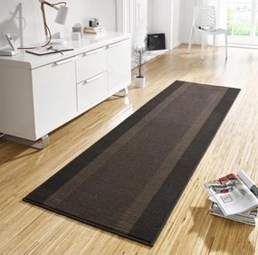 Hanse Home, Běhoun Basic 102500, 80x200, hnědá, chodba / předsíň