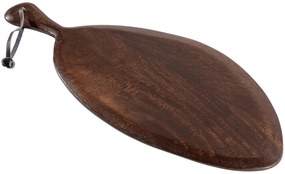 Hoorns Hnědé dřevěné servírovací prkénko Rest 22 x 55 cm