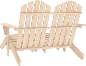 2místná zahradní židle Adirondack s podnožkou jedlové dřevo 315912