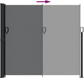 vidaXL Zatahovací boční markýza 180 x 500 cm [4004446] Barva: krémová